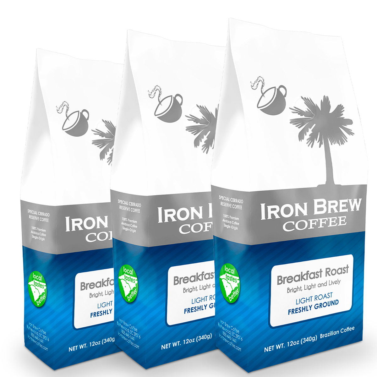 Light Roast 3X Ground – Iron Brew Coffee